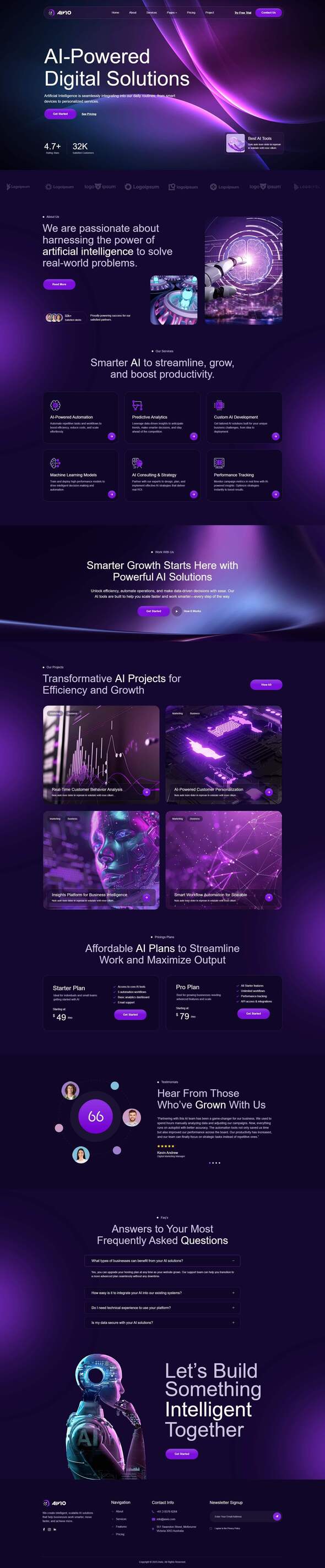 Aivio - Artificial Intelligence Elementor Template Kit by designingmedia